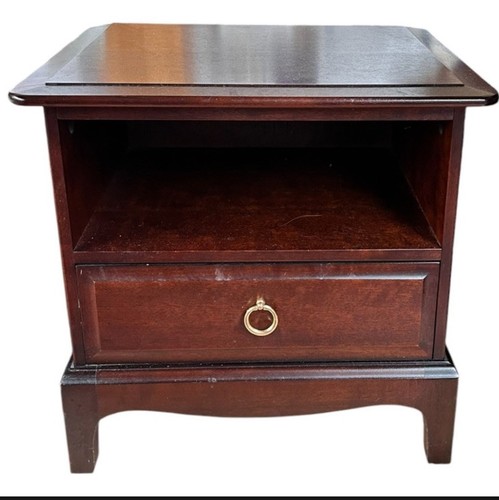 Stag Bedside Tables X 2 Pair One Drawer Open Shelf | eBay