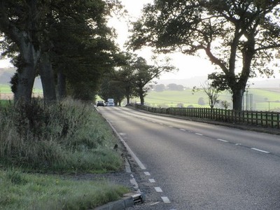 Photo 6x4 A94 westbound Ingliston/NO4148 The A94 road west of Forfar ...