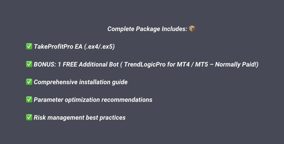 Forex Robot - TakeProfitPro EA Trading Bot for MT4 and MT5 - Profitable ...