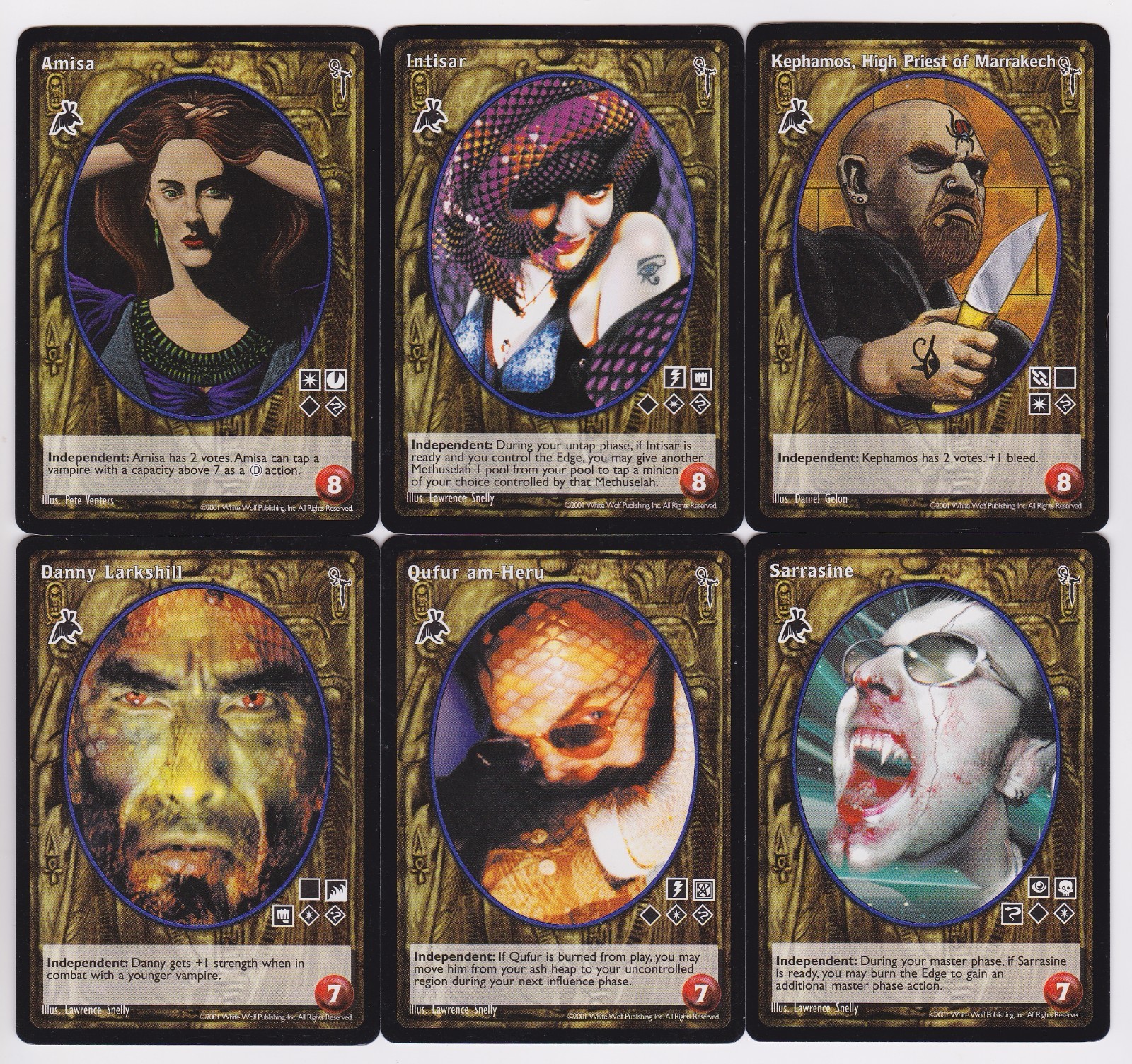 Followers of Set (The Ministry) Big Cap #1 Crypt G2 Vampires V:TES VTES ...