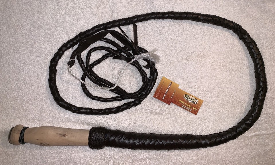 Tough-1 Swivel Handle Hand Braided Bull Whip 12ft Leather | eBay