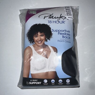 36DD - Playtex 18 Hour Front-Close Supportive Bra Flexible Back Comfort ...