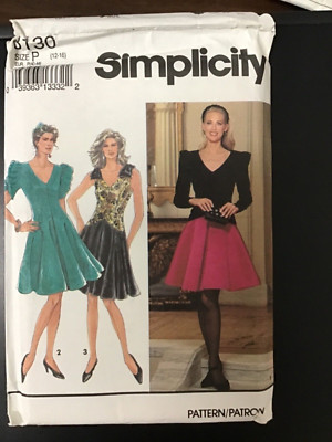 Simplicity Sewing Pattern 8130 Misses' Dress Size 12-16 | eBay