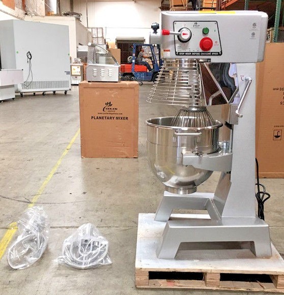 NEW 30 Quart Mixer Machine 3 Speed Commercial Bakery Kitchen Equipment ...