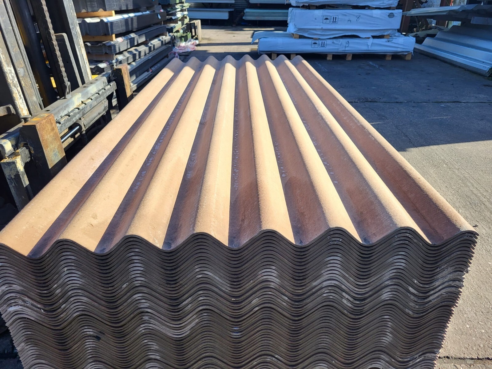Fibre Cement Big Six / Euro 6 Roofing Sheets Jasper Sandy Brown Roof ...