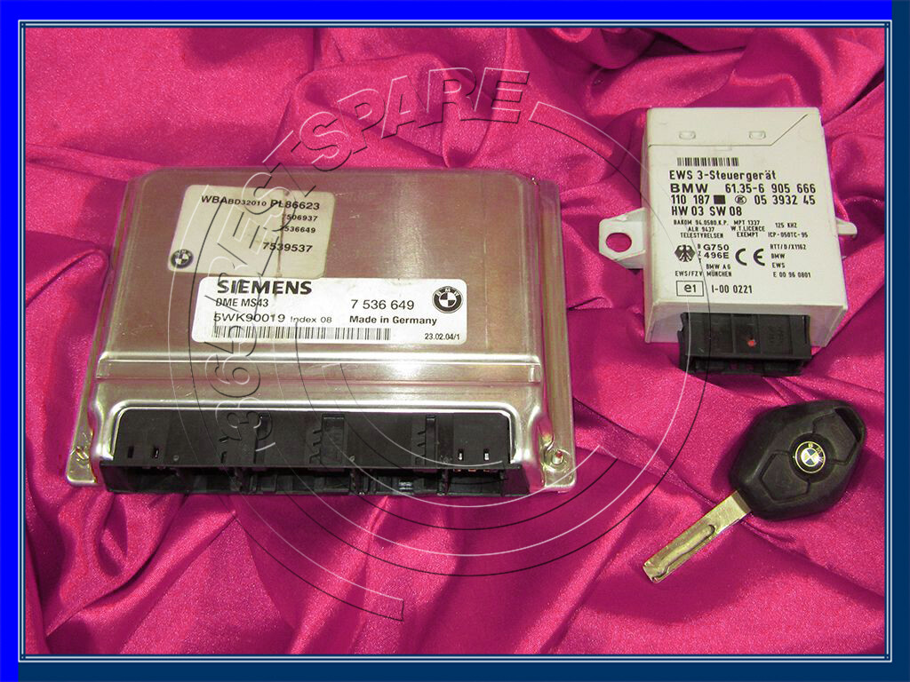 BMW 3 5 X5 series E46 E39 E53 2.5Ci M54 ENGINE ECU SET DME MS43 EWS ...