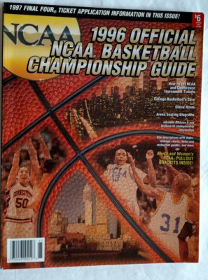 1996 NCAA FINAL FOUR BASKETBALL PROGRAM KENTUCKY WILDCATS NATIONAL ...