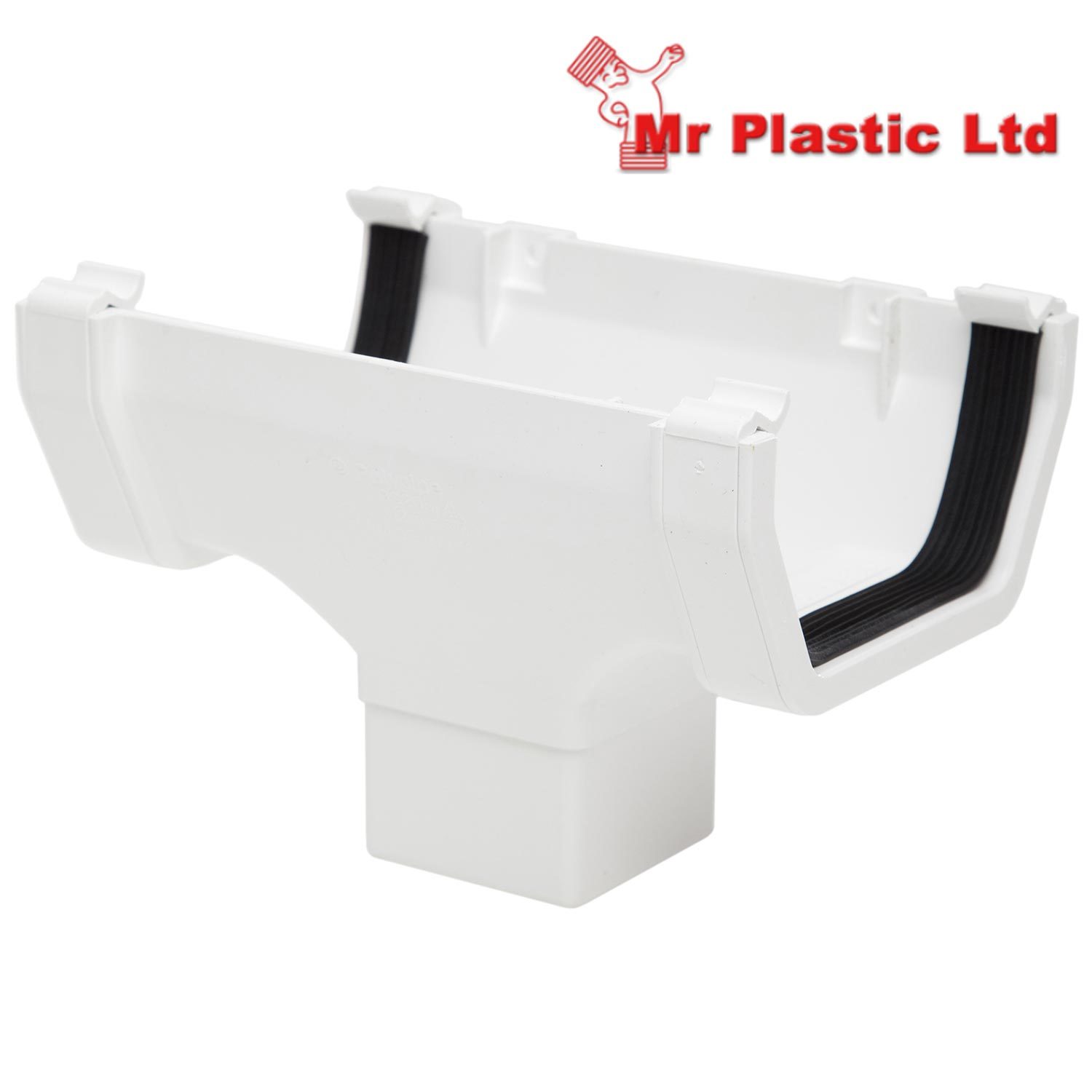 Polypipe 112mm Square Rainwater Gutter fittings in White | eBay UK