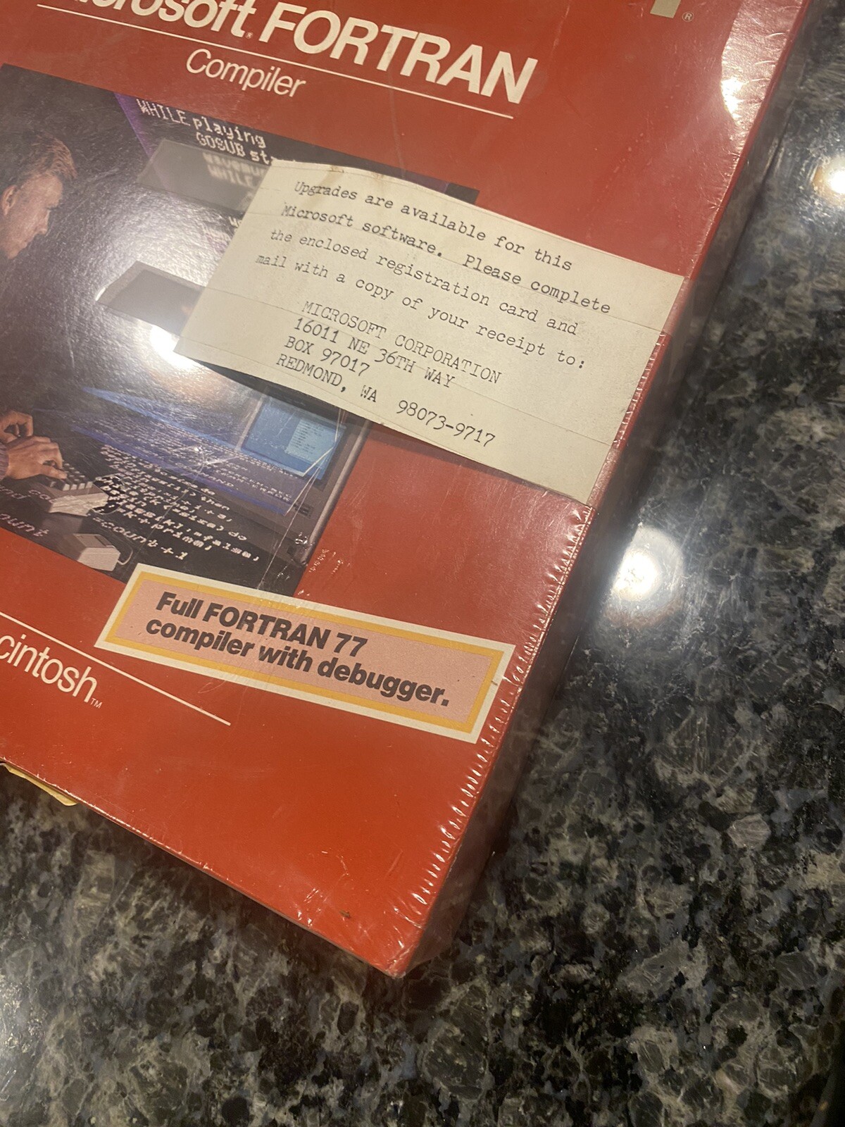 VTG NEW SEALED Microsoft FORTRAN Apple Macintosh II LISA WINDOWS PC 95 ...