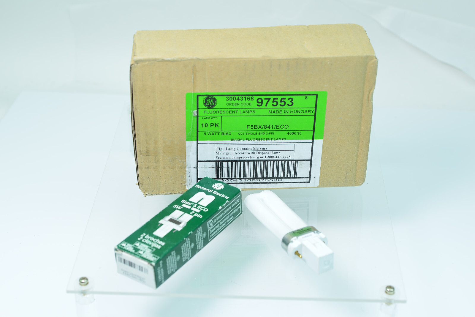 Lot of 10 - GE F5BX/827/ECO Biax S ECO Fluorescent Lamp Bulb, 5 Watts ...