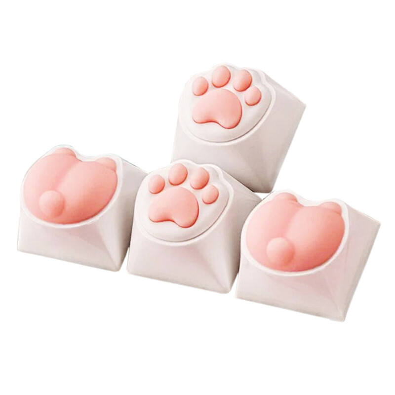 Cute Cat Paw Keycaps For Mechanical Keyboard Cherry MX Switch DIY ...