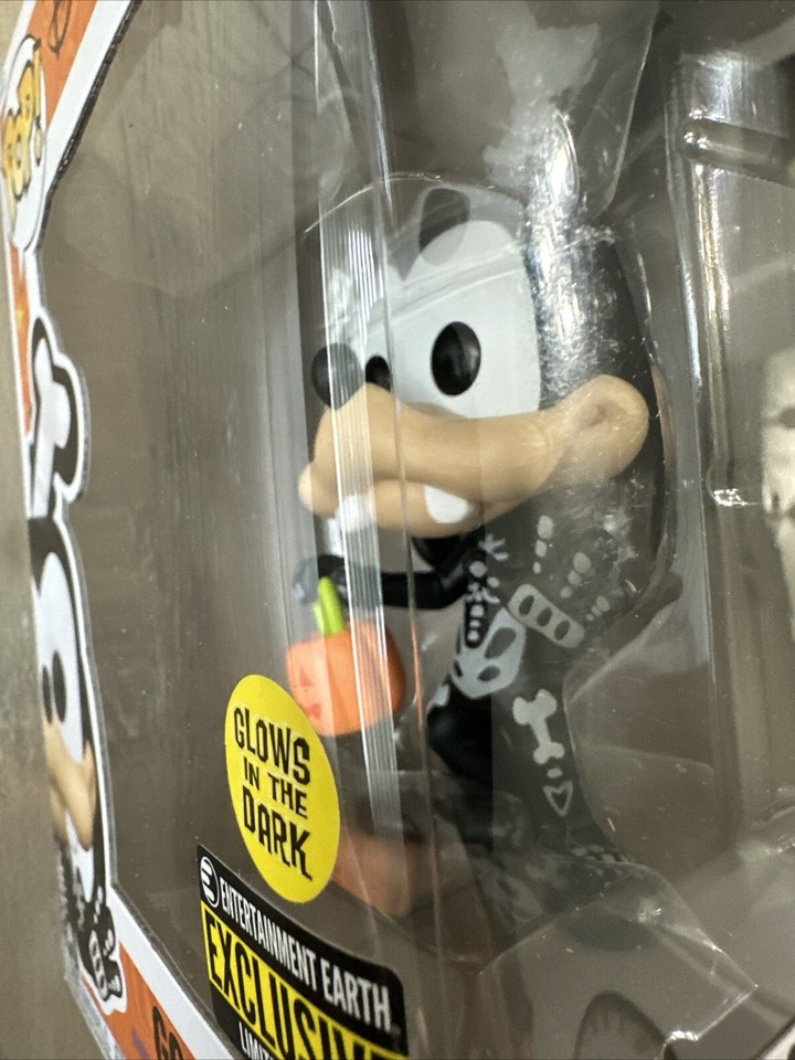 Funko Pop! Disney Goofy Skeleton #1221 Glow in the Dark Halloween EE ...