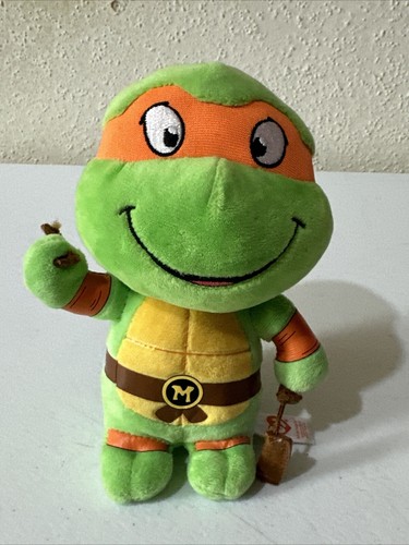 MICHELANGELO Teenage Mutant Ninja Turtles 7” Plush Stuffed TY BEANIE ...