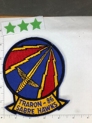 VINTAGE US NAVY TRARON-86 SABRE HAWKS SQUADRON PATCH | eBay