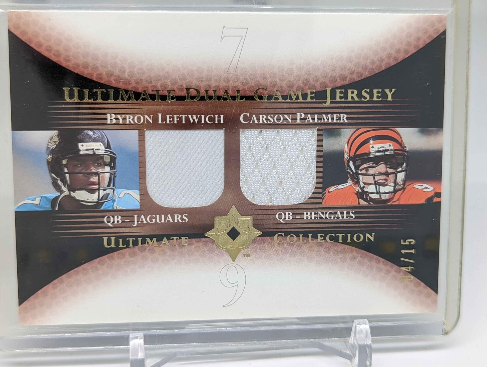 2005 Upper Deck Ultimate Collection Byron Leftwich Carson Palmer 4/15 ...