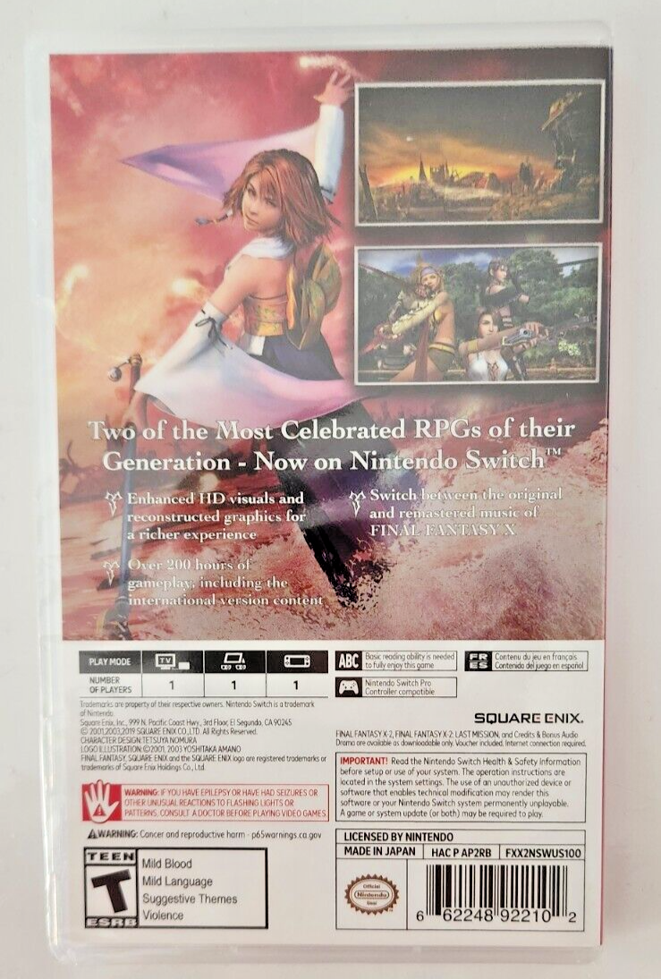 Final Fantasy X|X-2 HD Remaster - Nintendo Switch for sale online | eBay