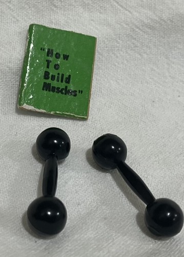 Vintage Barbie KEN #780 In Training How To Build Muscles Book & Weights ...