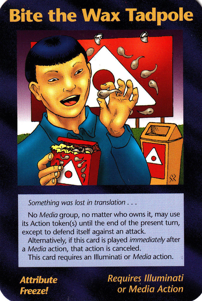 Bite The Wax Tadpole-ILLUMINATI:New World Order-Steve Jackson-Lot 303-1 ...