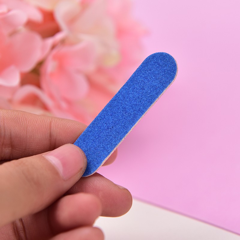 100pcs Mini Nail Files Nail Disposable Cuticle Remover Buffers Nail Art ...