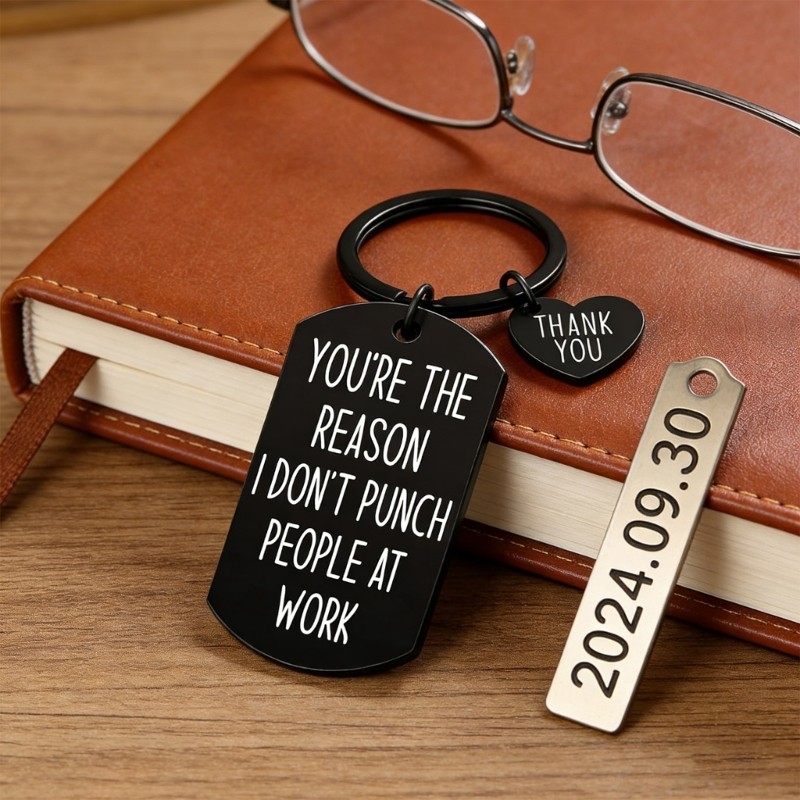 Office Humor Keychain Gift for Supervisor Coworker Farewell Retirement ...