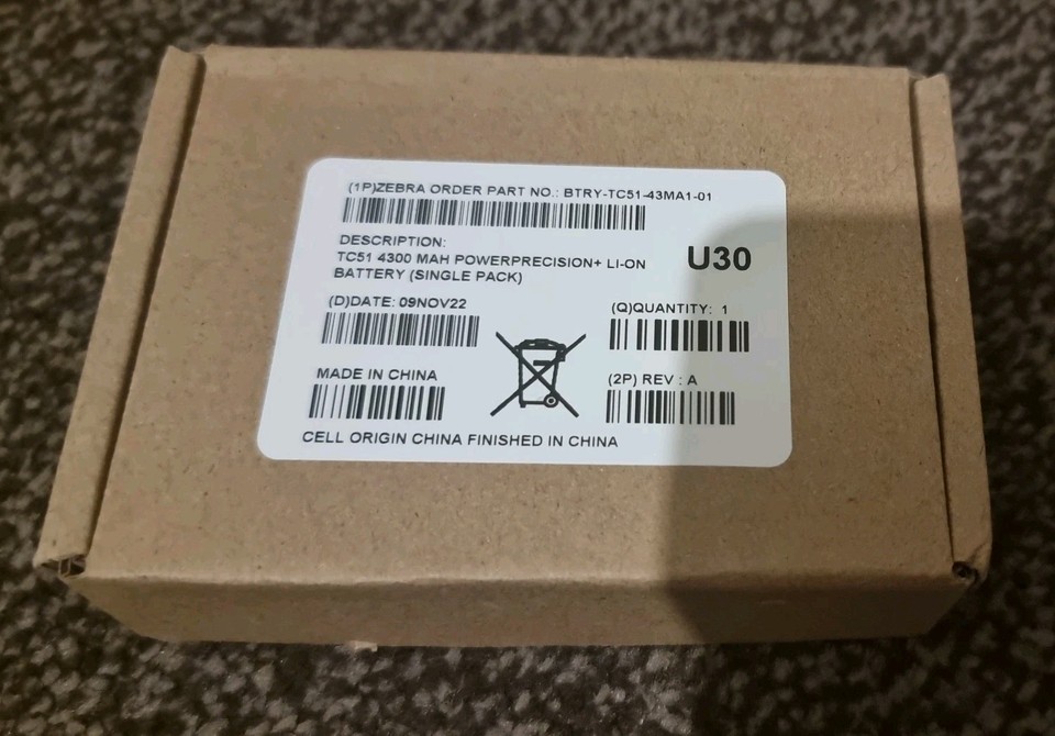 Genuine Zebra Battery for TC51 TC52 TC56 TC57 Scanner BTRY-TC51-43MA1 ...