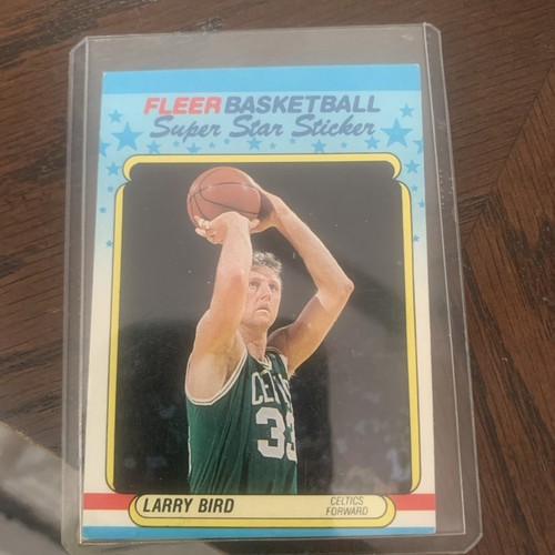 Larry Bird 88 Fleer Super Star Sticker Card | eBay