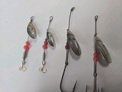 VTG lot (5) Pflueger June Bugs sizes 2 4 6 One New On Card In-Line ...