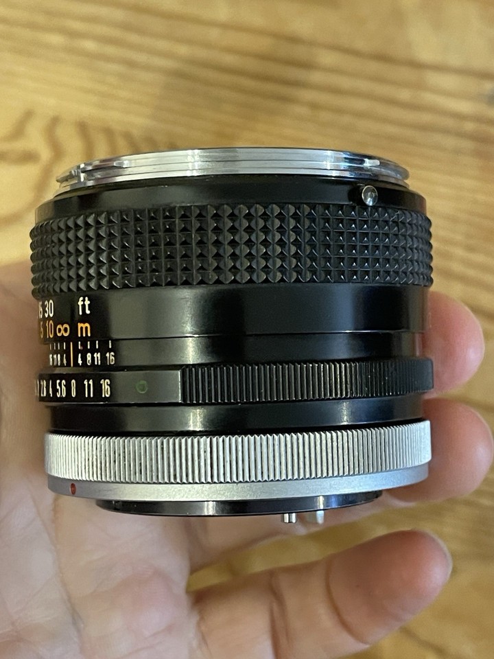 Canon FD 50mm f/1.4 Chrome Nose Plus FD 24mm f/2.8 Wide Angle Lens ...