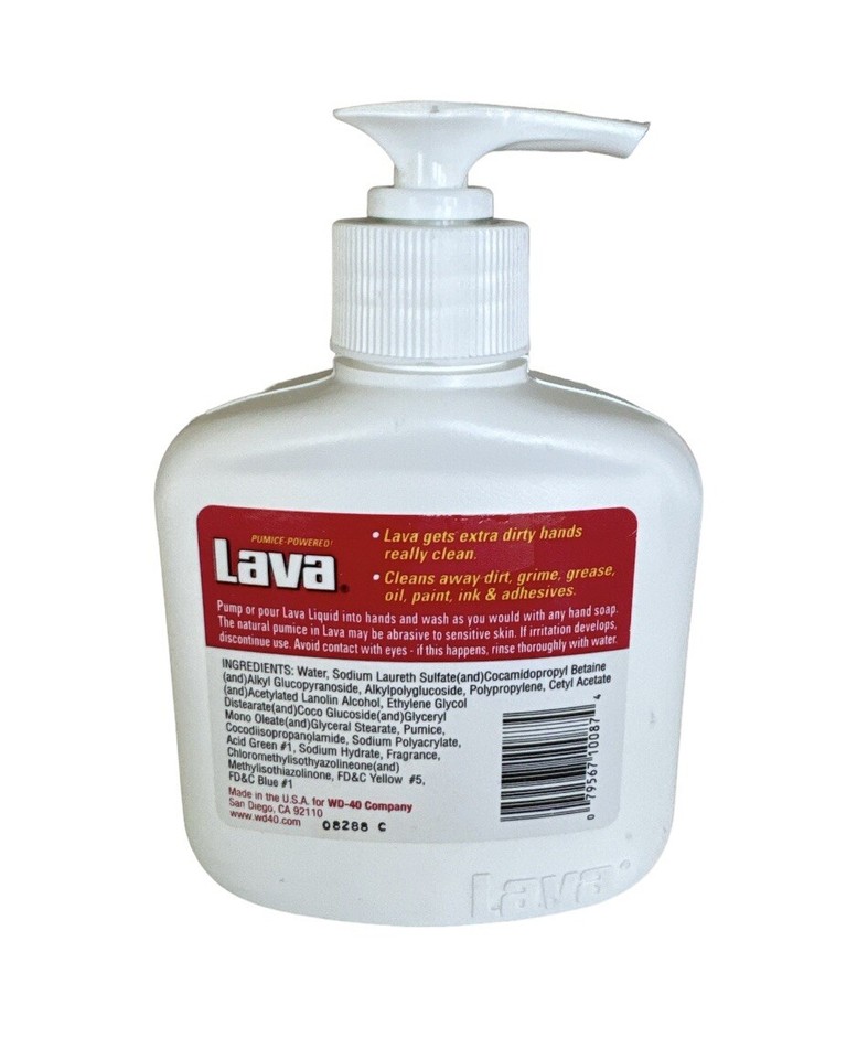 LAVA Heavy-Duty Hand Cleaner W/Moisturizers Pumice Powered! 7.5 Fl Oz ...