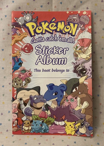 Vintage 1990s Roseart Pokemon Sticker Album with Some Stickers Inside ...