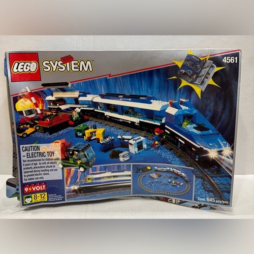 Lego 4561 System 9V Train Railway Express 100% Complete in Box Tested ...