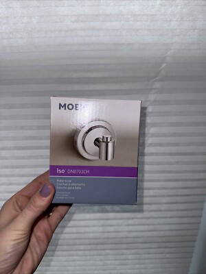 MOEN ISO Single Robe Hook • Chrome #DN0703CH - NEW in box | eBay