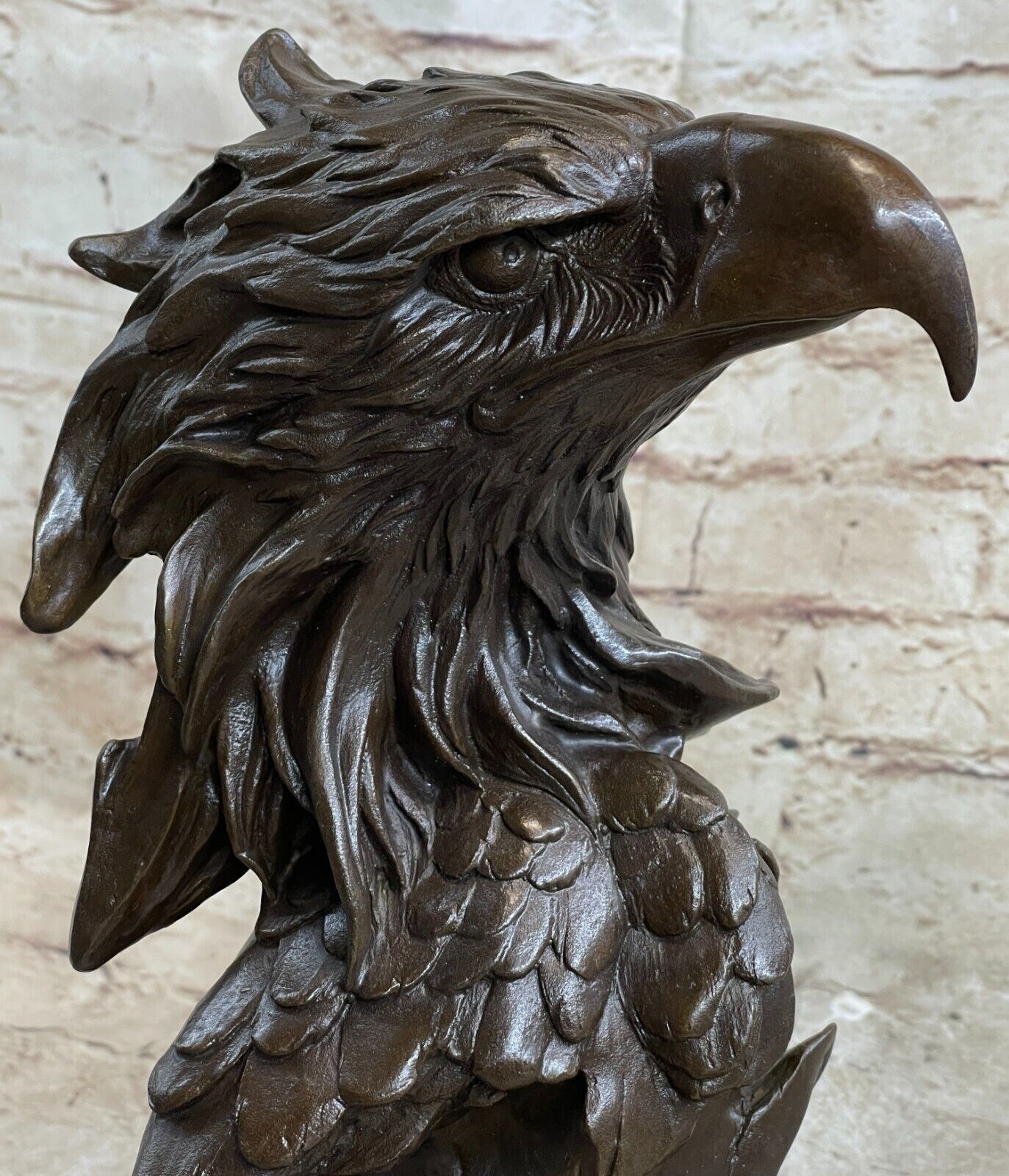 Western Home Style Pure Bronze Copper Hawk Bust Eagle Art Deco ...