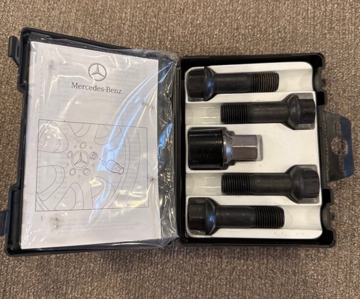Mercedes-Benz A001 990 1707 Wheel Lock Set | 14x1.5mm | Lug Bolt | 5 ...