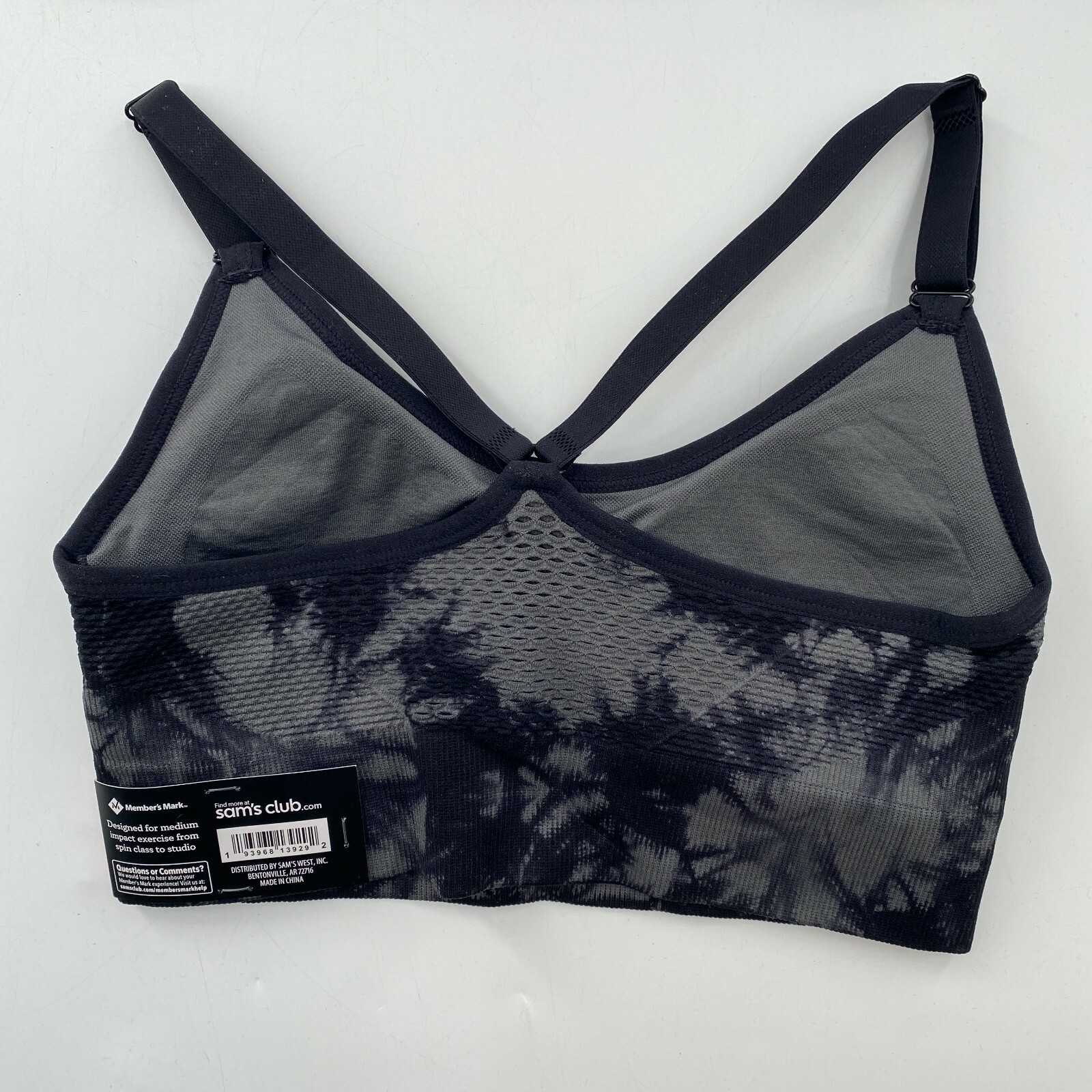 Member's Mark Women's Seamless Sports Bra Racerback Removable Cups ...