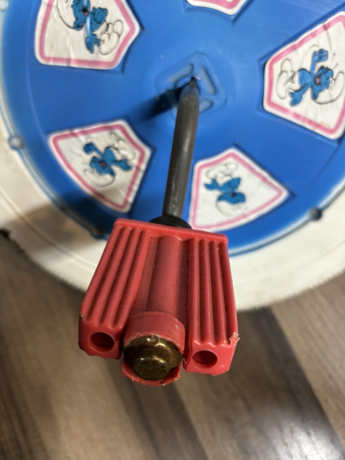 Smurf Power Cycle Big Wheel Front Wheel With Pedals Part Coleco Smurfs ...