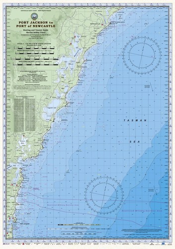 Boating, Fishing, NSW Marine Safety Chart - PORT JACKSON to PT ...