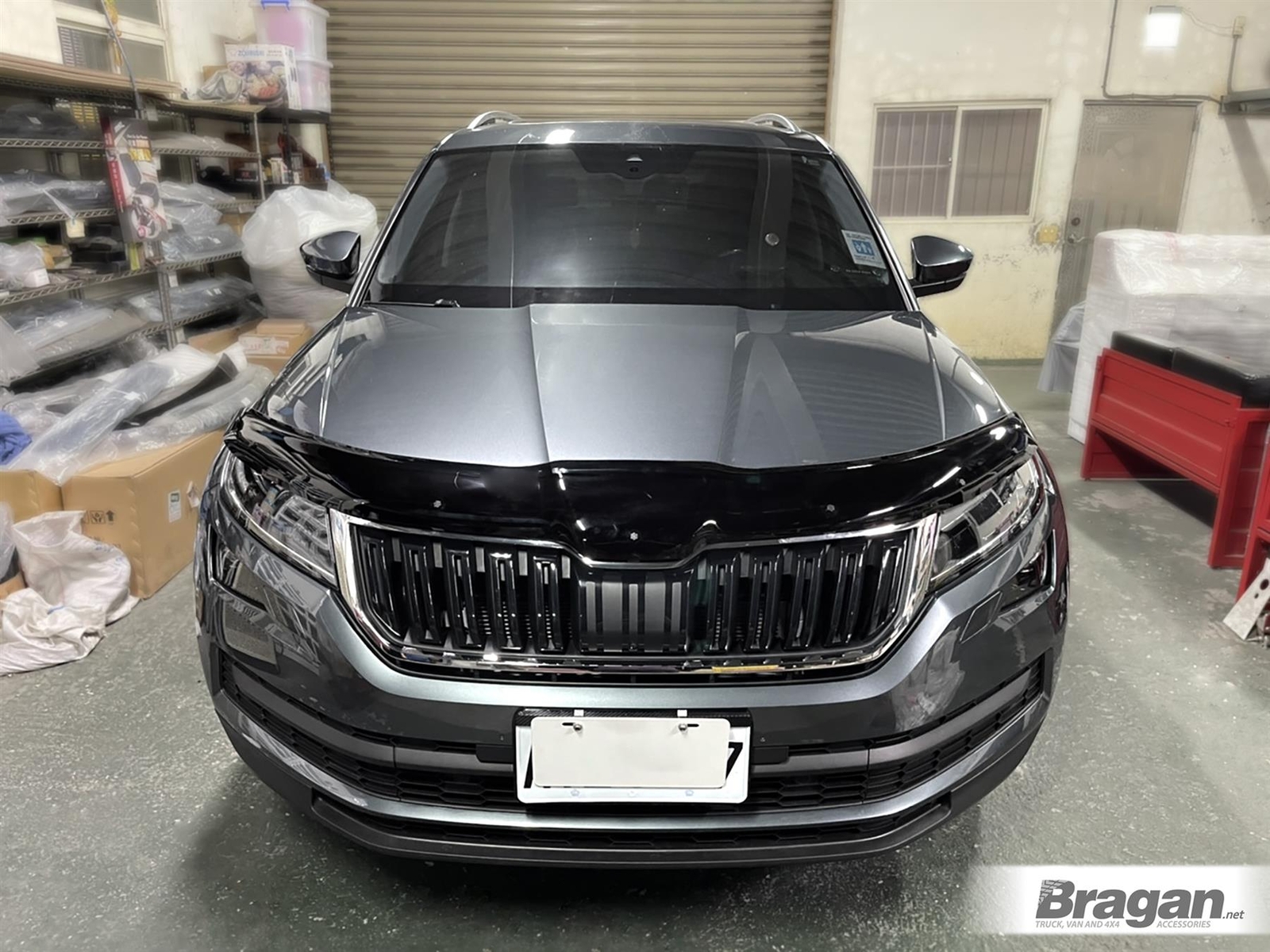 Bonnet Guard For Skoda Kodiaq 2016+ 4x4 Hardened Acrylic Shield Car ...