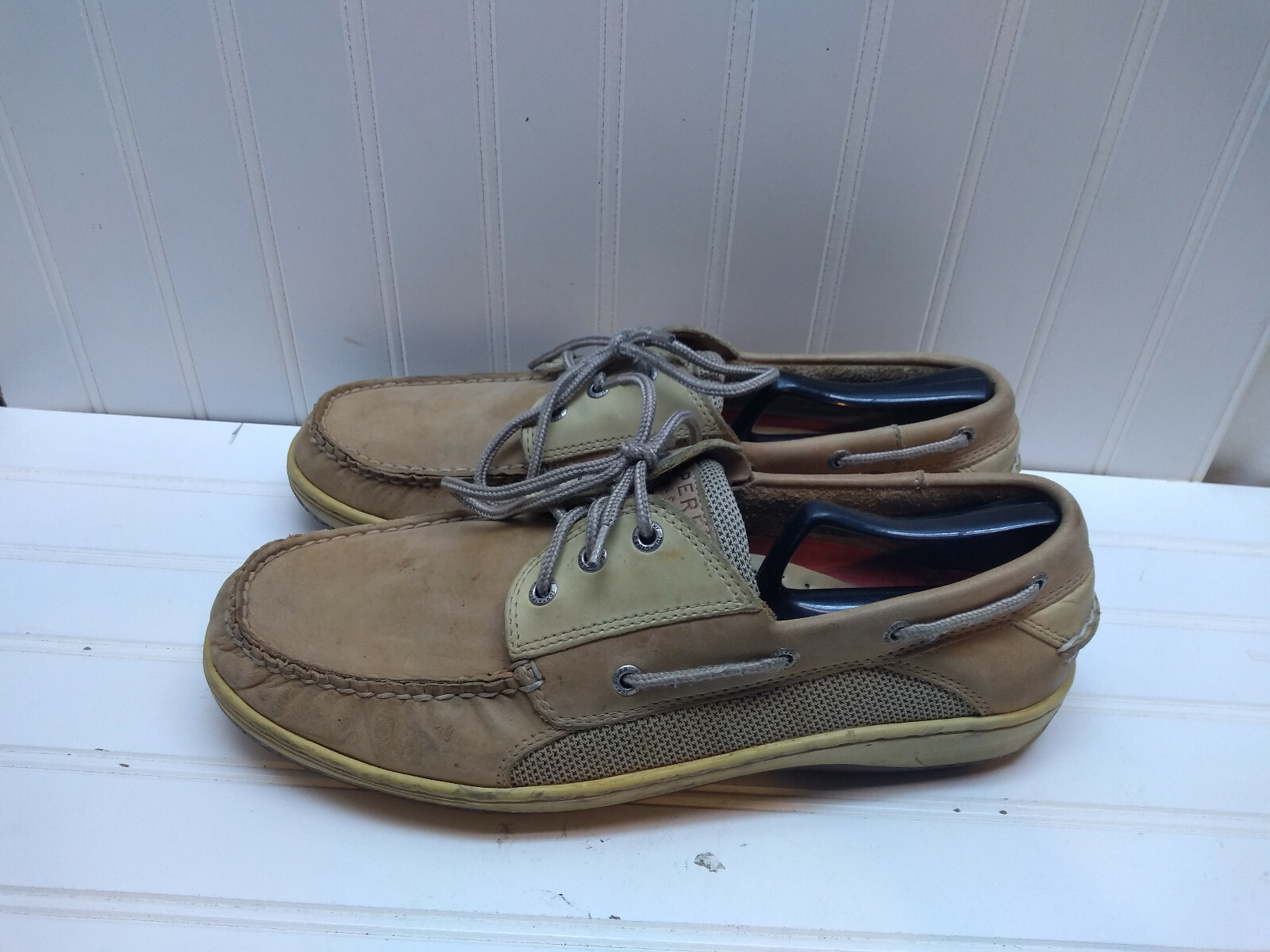 Sperry Top Sider Men 12M Brown Leather Boat Deck Camp Beach Moccasin ...