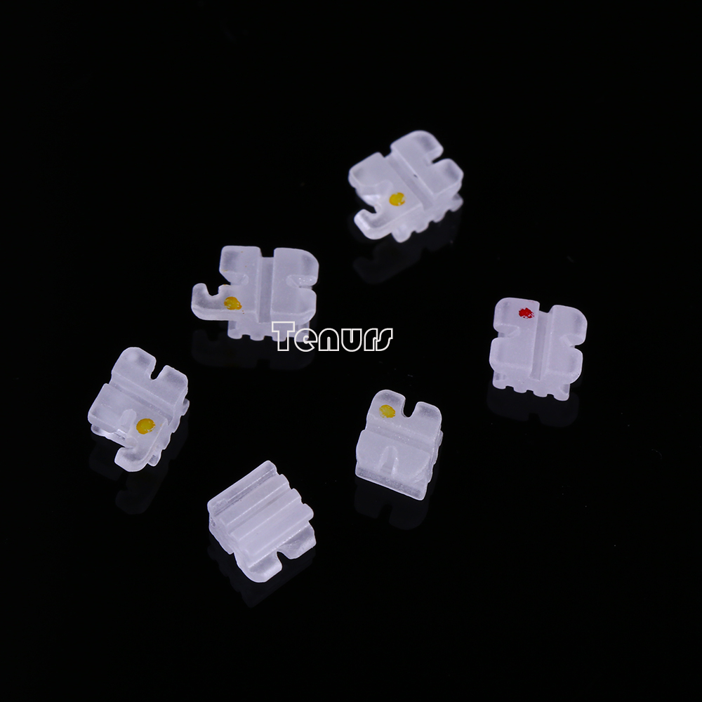 20packs newly Dental Orthodon Ceramic Braces Brackets Mini Edgewise ...