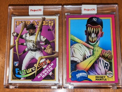 Topps Project70 Alex Pardee - Ke-Bryan Hayes & Mickey Mantle | eBay