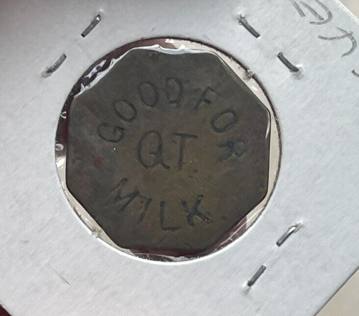 Sheets Good For Qt. Milk Trade Token - Troy OH | eBay