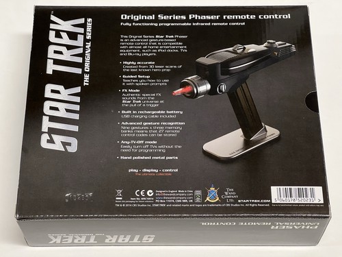 Star Trek PHASER Universal Remote Control Prop by The Wand Company New ...