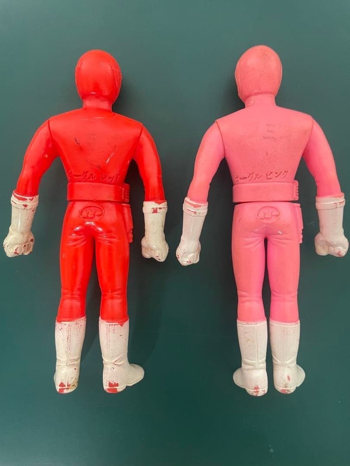 Power Rangers Dai Sentai Goggle-V Soft Vinyl Goggle Red Goggle Pink ...