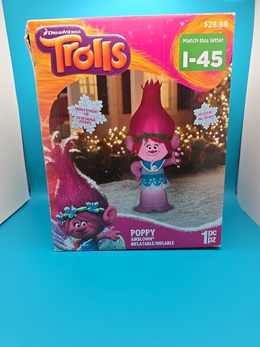 DreamWorks Trolls 5’ Foot Poppy Airblown Inflatable Christmas Decor By ...