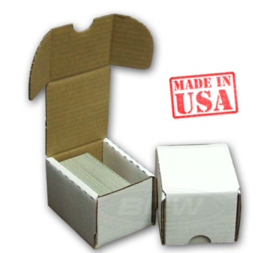 (1) BCW 100 COUNT Corrugated Cardboard Storage Box - Sports/Pokemon ...