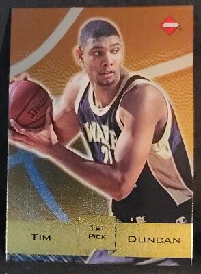 1997-98 Edge Gold Foil ( RARE) Tim Duncan ROOKIE Card# 1, NM-MT ...