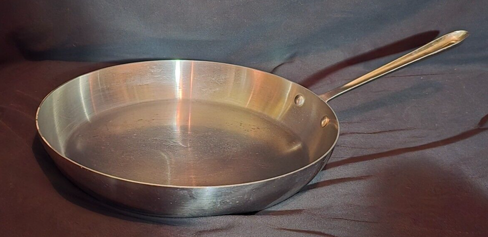 All-Clad 13 1/2" x 2 1/8" H 22" Long Stainless Steel Fry Pan / Skillet ...