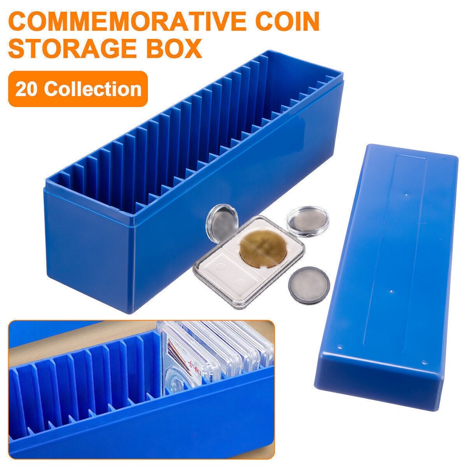 3XPlastic Coin Storage Box Case Coin Holder Tray 20 Slab for PCGS NGC ...