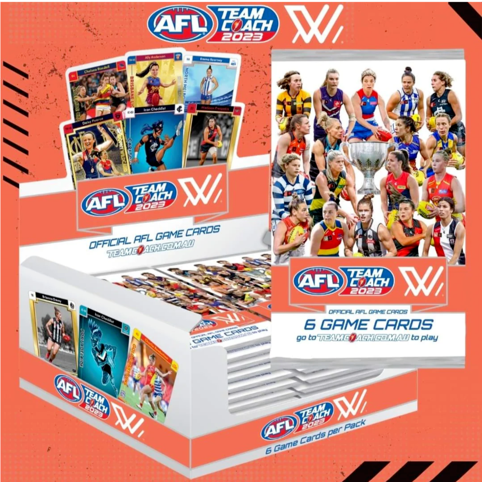 2023 AFLW Teamcoach Sealed Box - 24 Packs - Women Footy Trading Cards ...